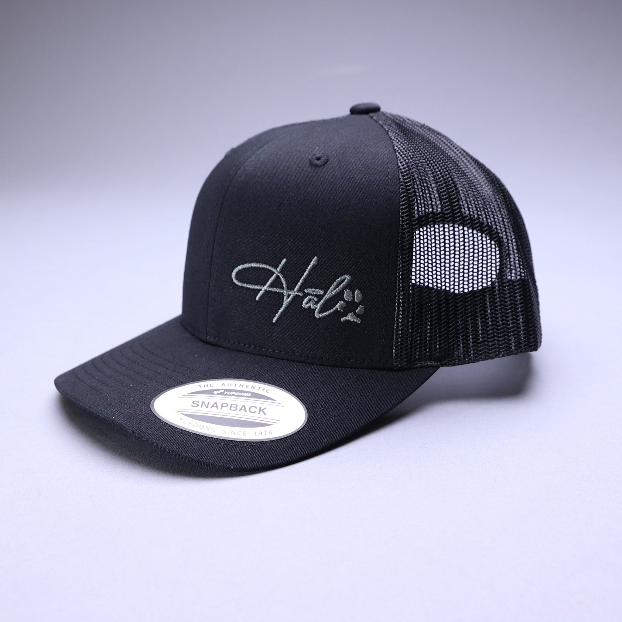 Halo Retro Trucker- Black/Charcoal – Halo, Inc.